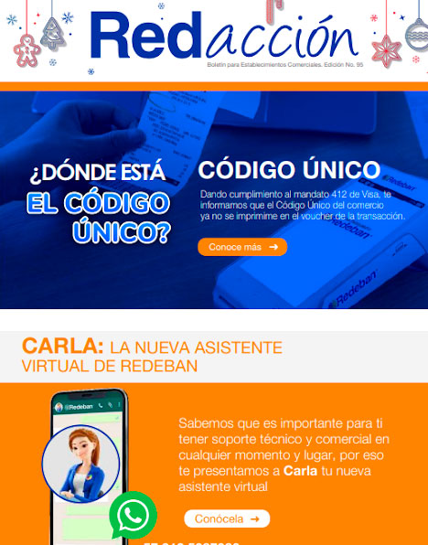 Página Boletines | redeban.com